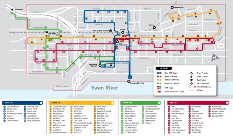 パースの観光に役立つ無料バス・CAT - 旅とアロマ